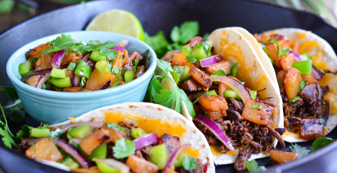 Hawaiian Beef Tacos |Garnish and Glaze - Garnish & Glaze