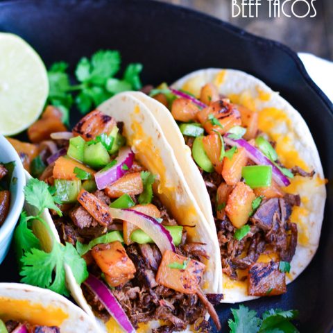 Hawaiian Beef Tacos