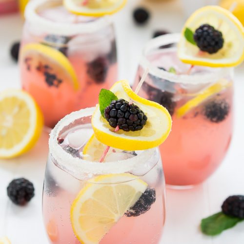 Sparkling Blackberry Lemonade