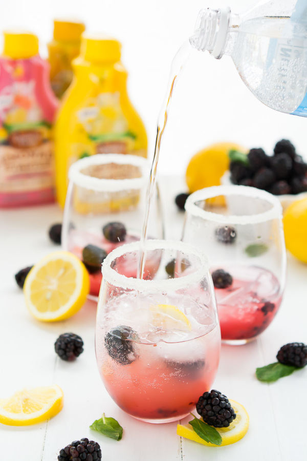 Sparkling Blackberry Lemonade