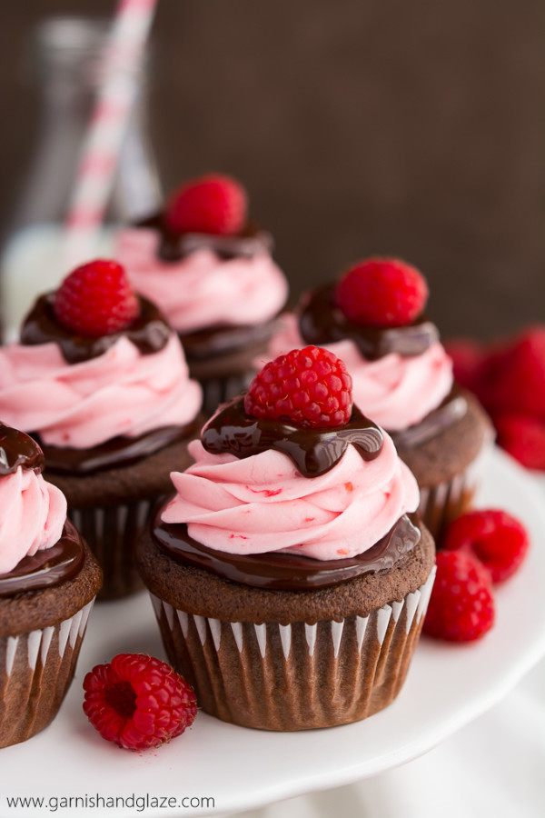 Raspberry Chocolate Cupcakes