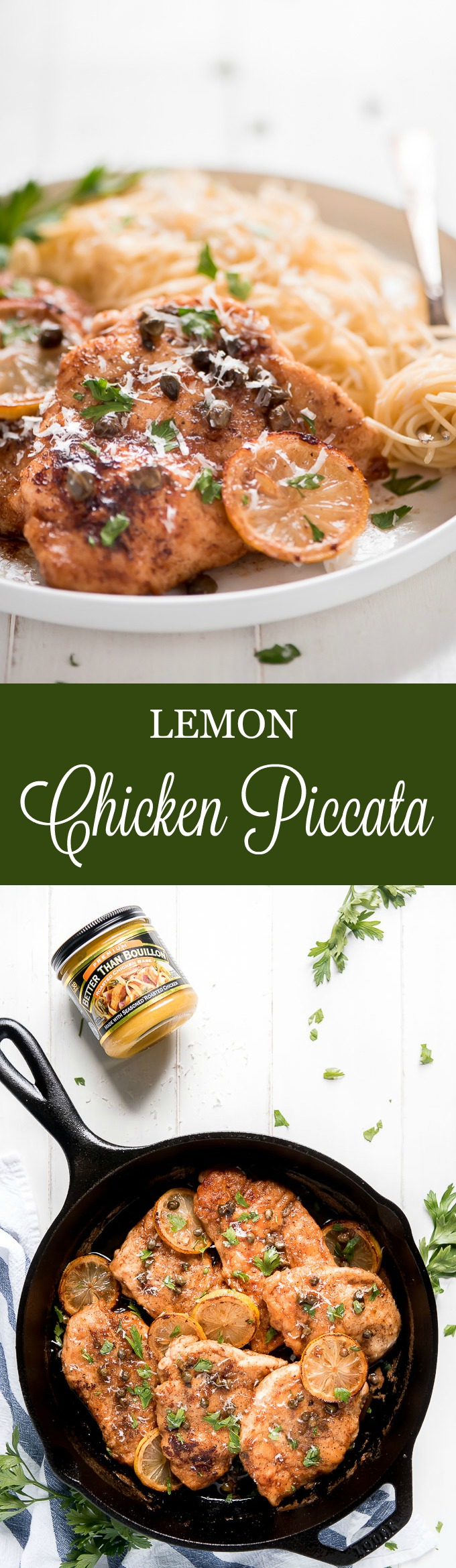 Lemon Chicken Piccata - Garnish & Glaze