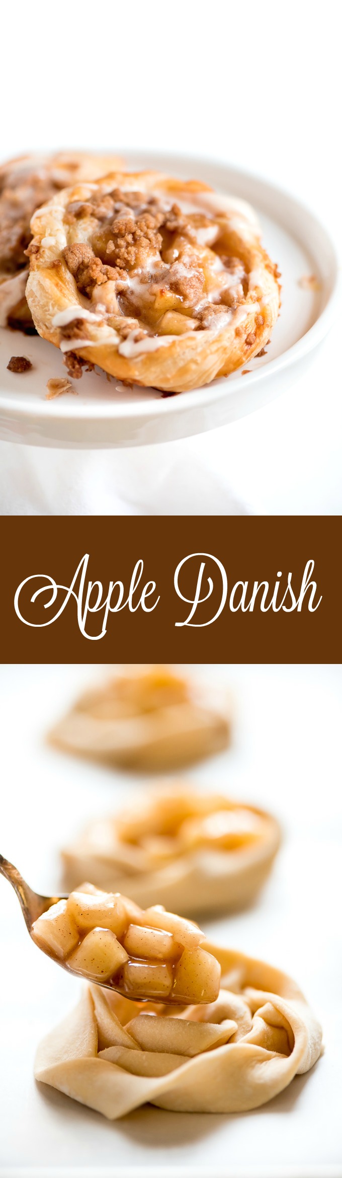 Easy Apple Danish - Garnish & Glaze