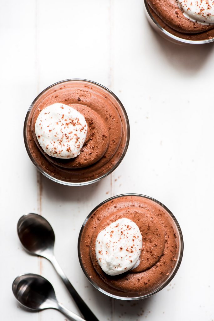 Easy Chocolate Mousse - Garnish & Glaze