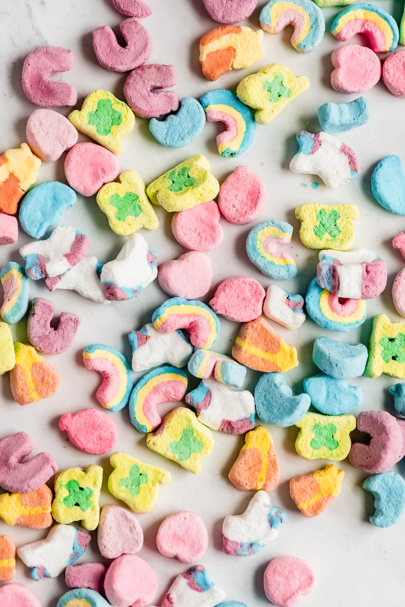 Lucky Charms Sugar Cookies Garnish Glaze