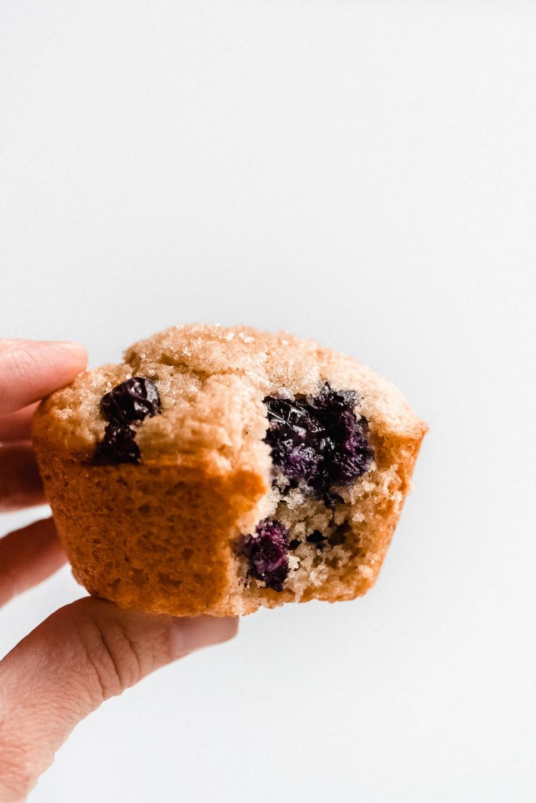 Greek Yogurt Blueberry Muffins - Garnish & Glaze