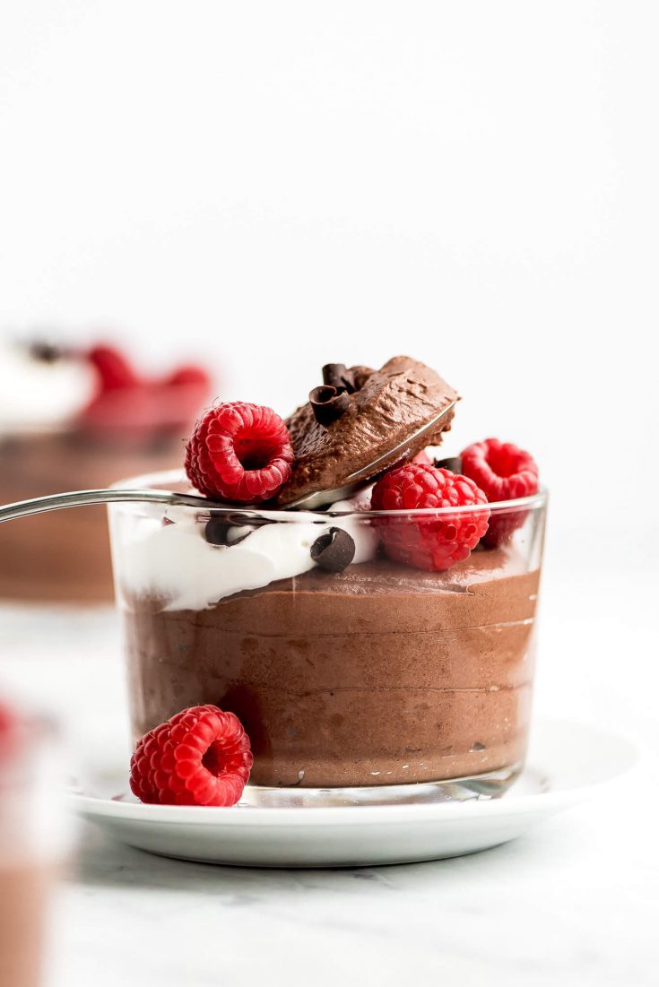 Easy Chocolate Mousse - Garnish & Glaze