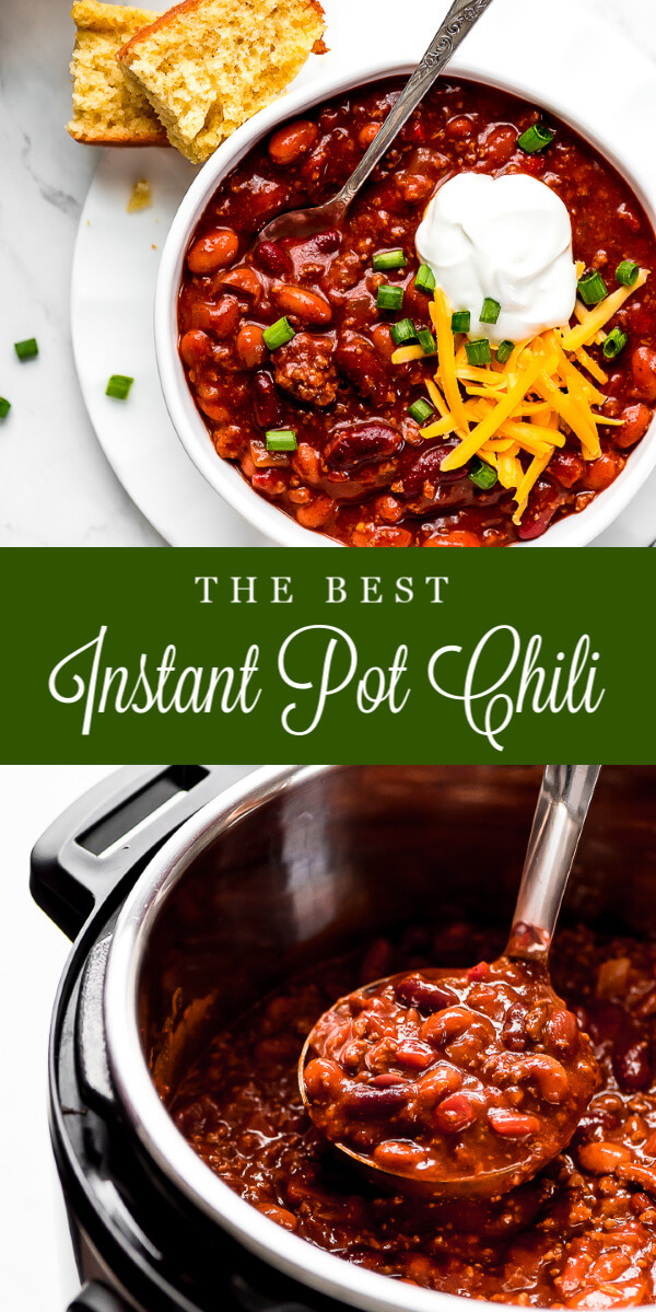 The BEST Instant Pot Chili - Garnish & Glaze