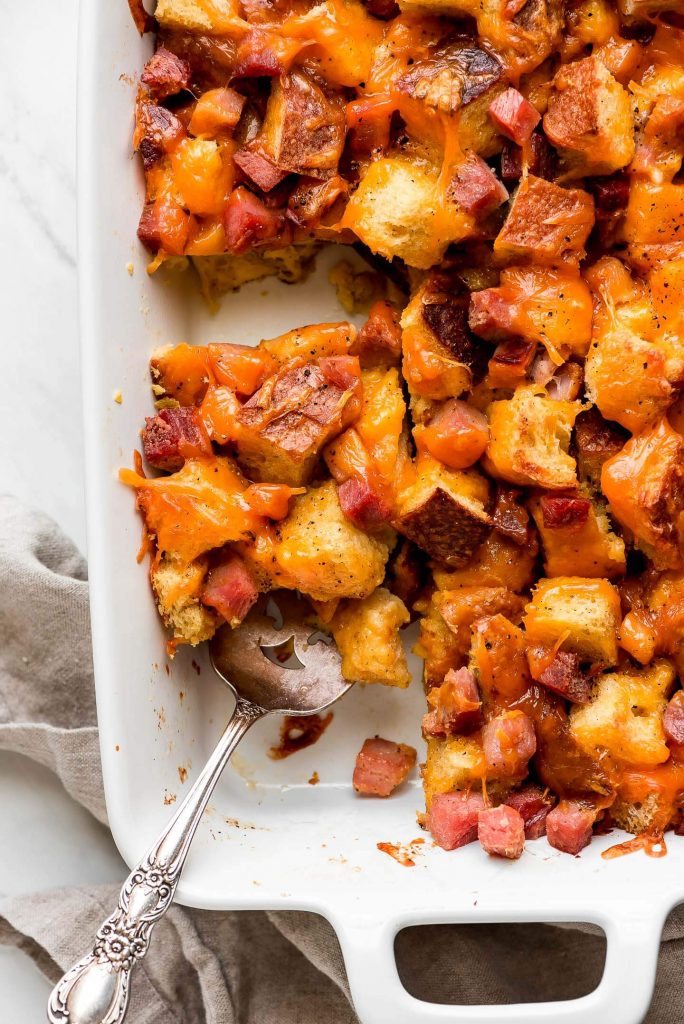 Ham and Cheese Breakfast Casserole - Garnish & Glaze