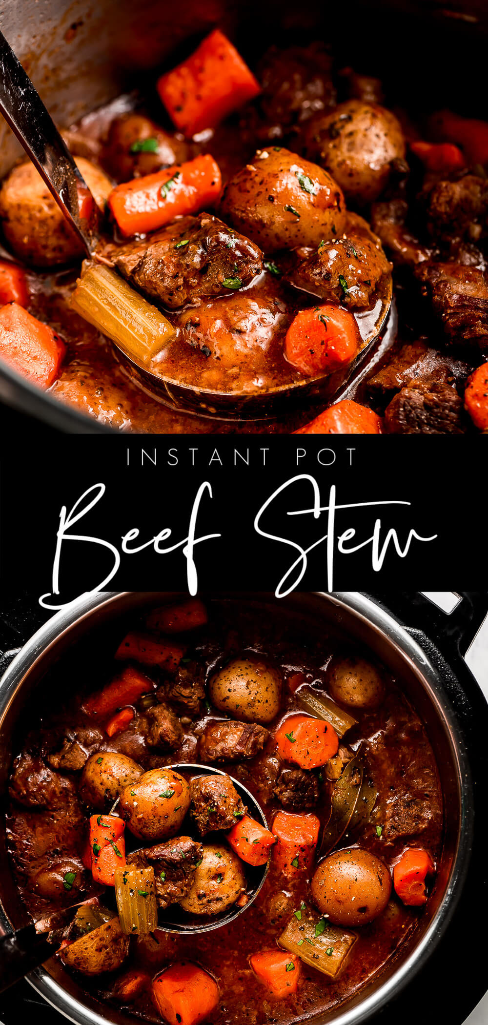 Instant Pot Beef Stew - Garnish & Glaze
