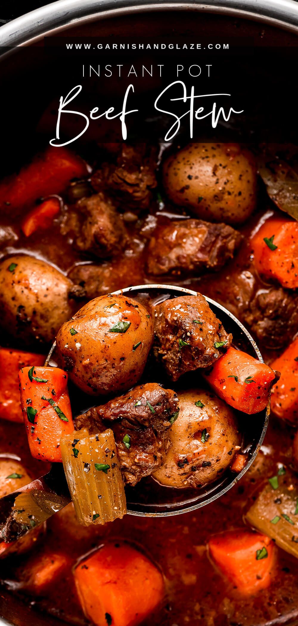 Instant Pot Beef Stew - Garnish & Glaze