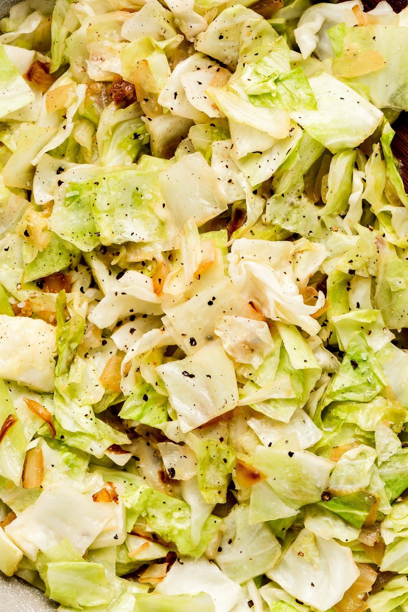 Simple Sautéed Cabbage - Garnish & Glaze