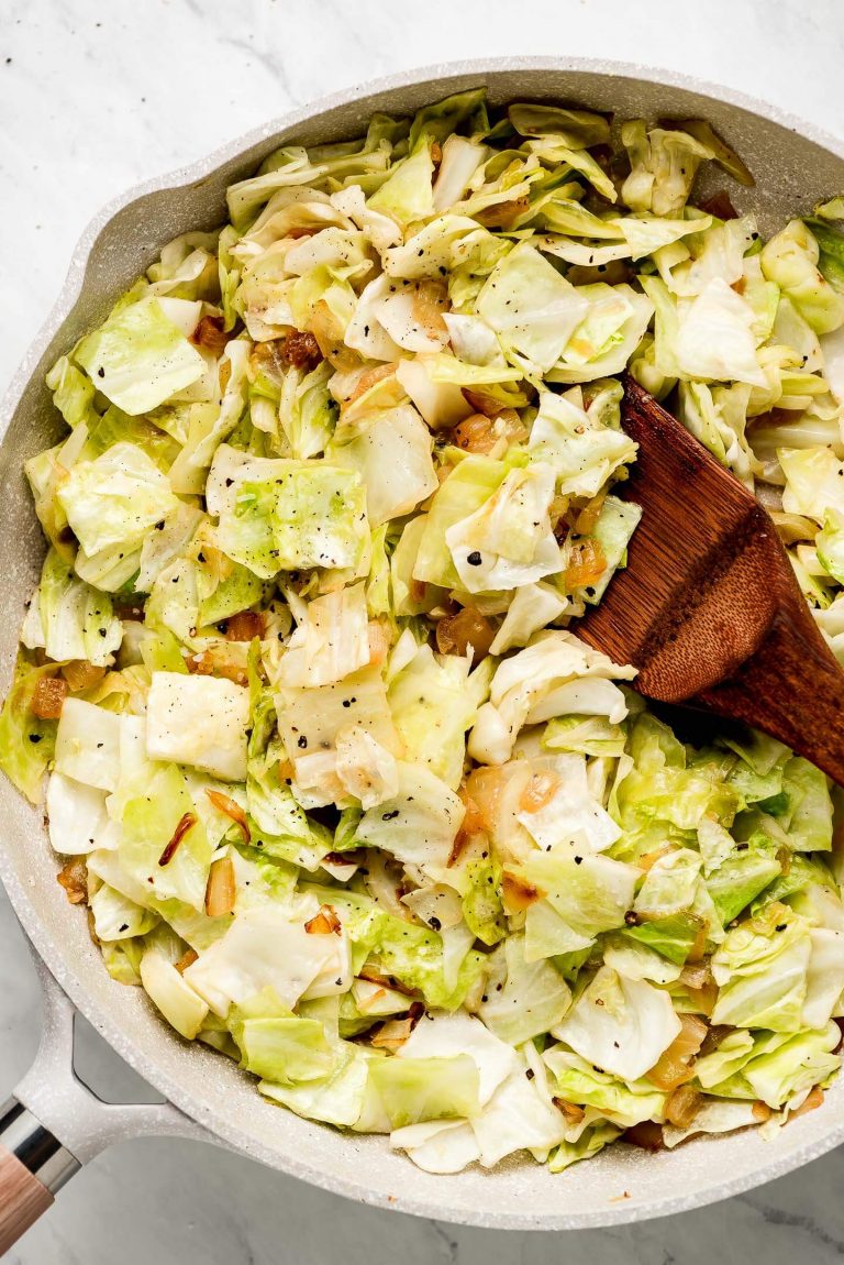 Simple Sautéed Cabbage - Garnish & Glaze