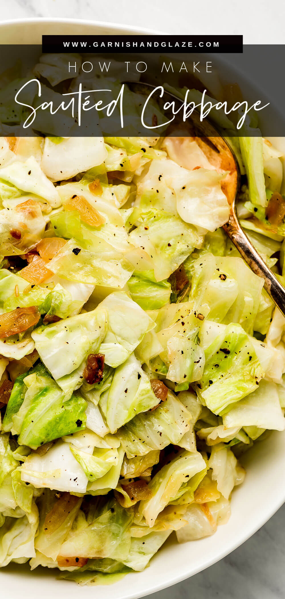 Simple Sautéed Cabbage - Garnish & Glaze