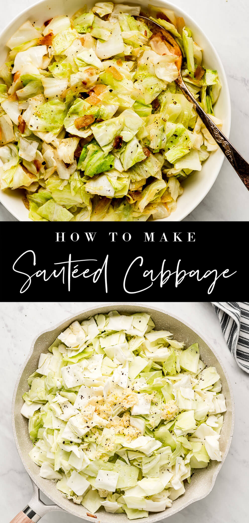 Simple Sautéed Cabbage - Garnish & Glaze