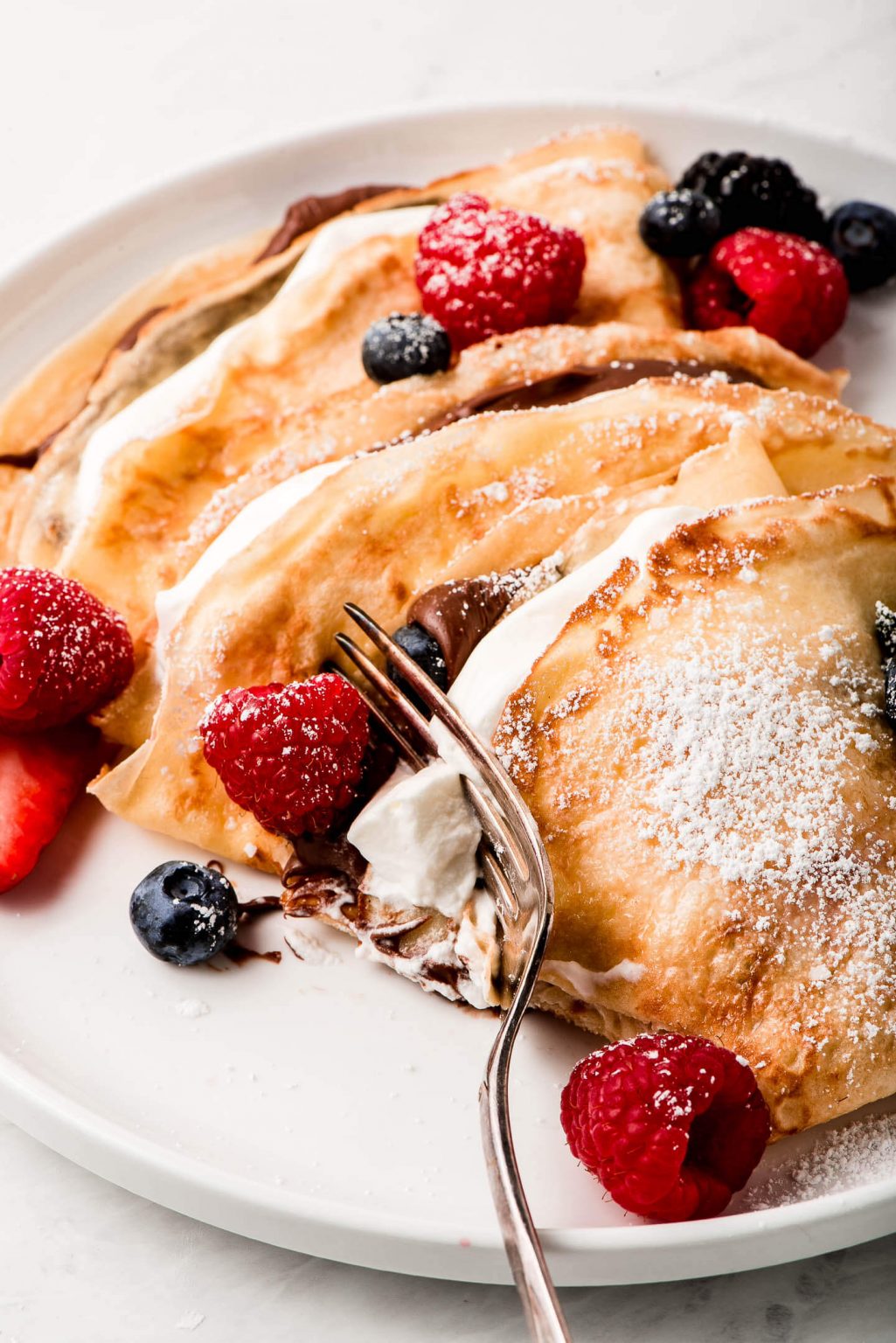 Perfect French Crepes - Garnish & Glaze