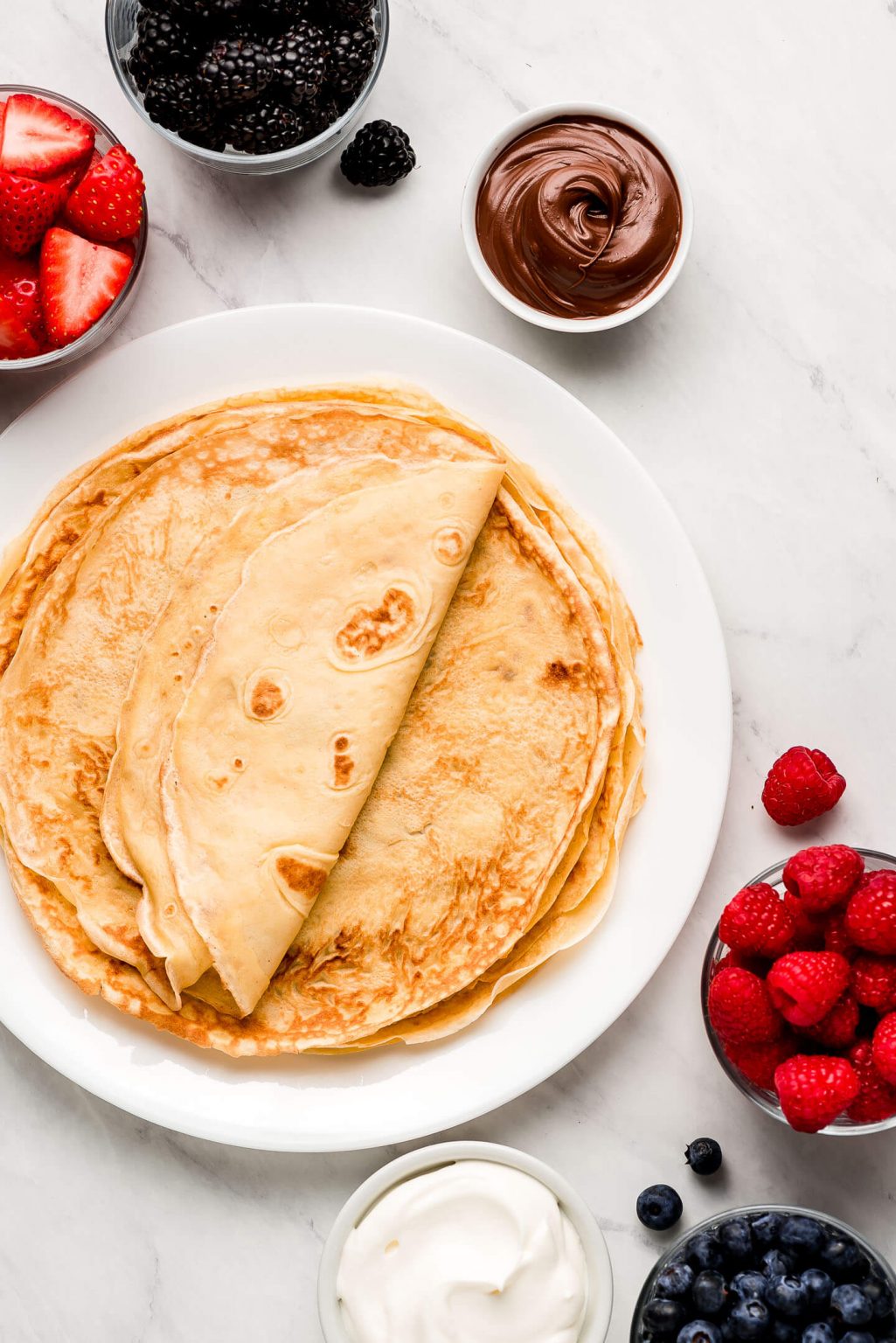 Perfect French Crepes - Garnish & Glaze