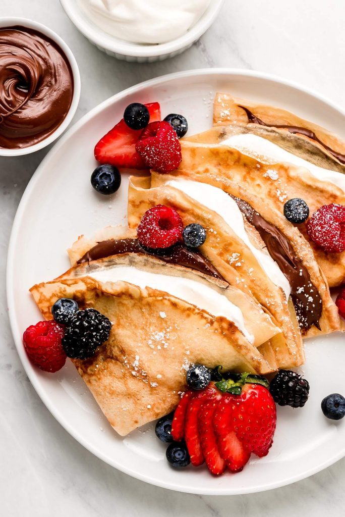 Perfect French Crepes Garnish Glaze