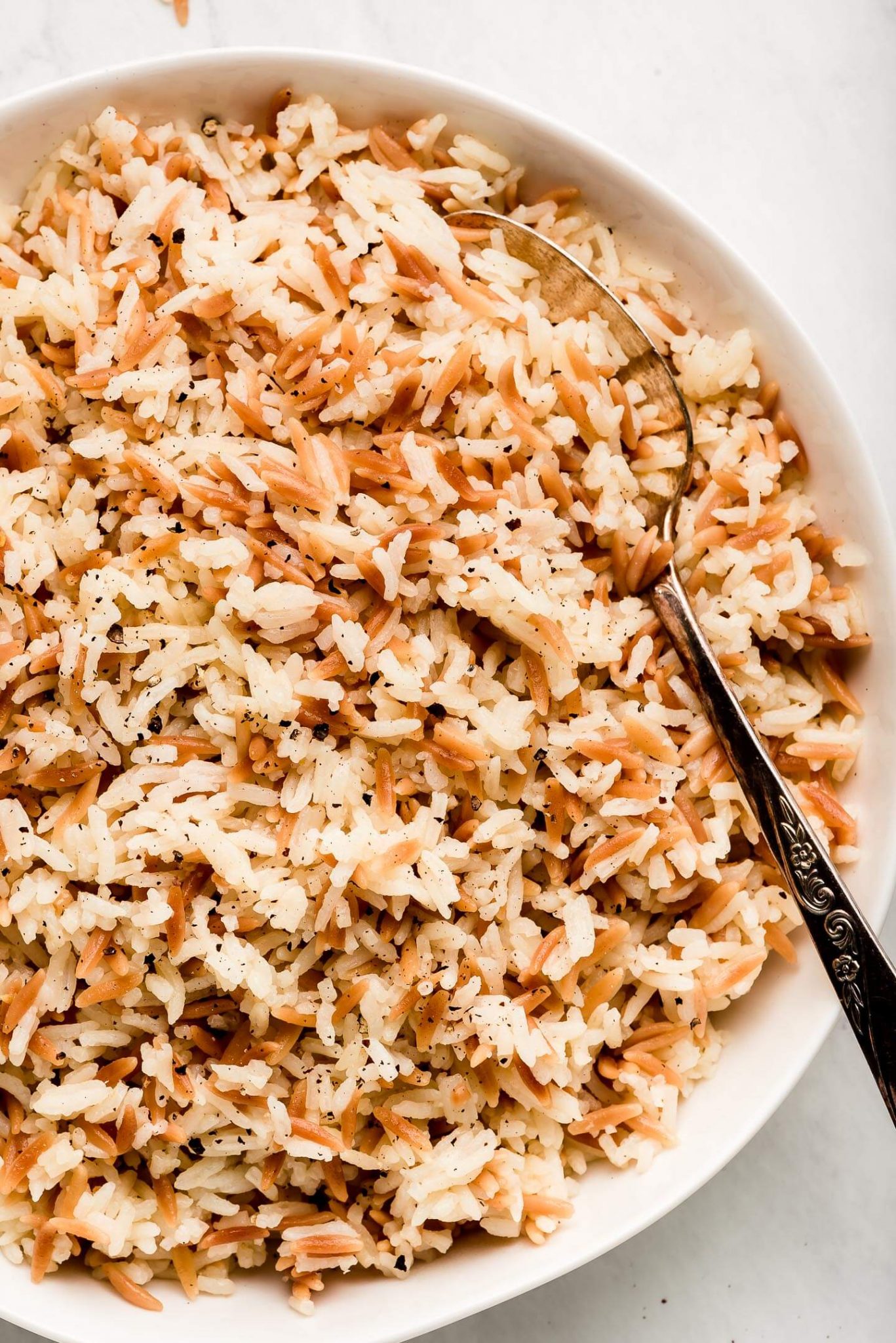 Simple Orzo Rice - Garnish & Glaze