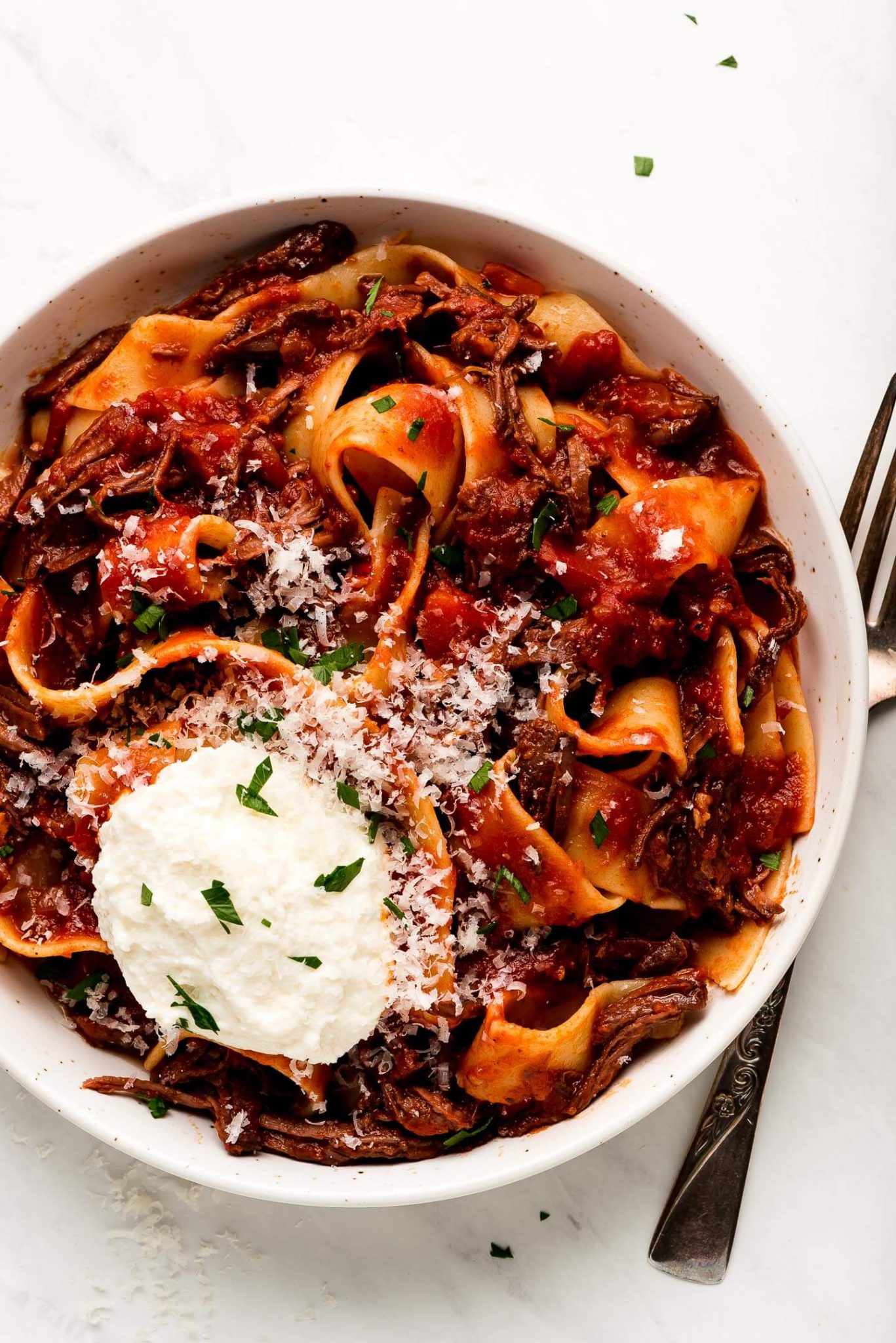Instant Pot Beef Ragu - Garnish & Glaze