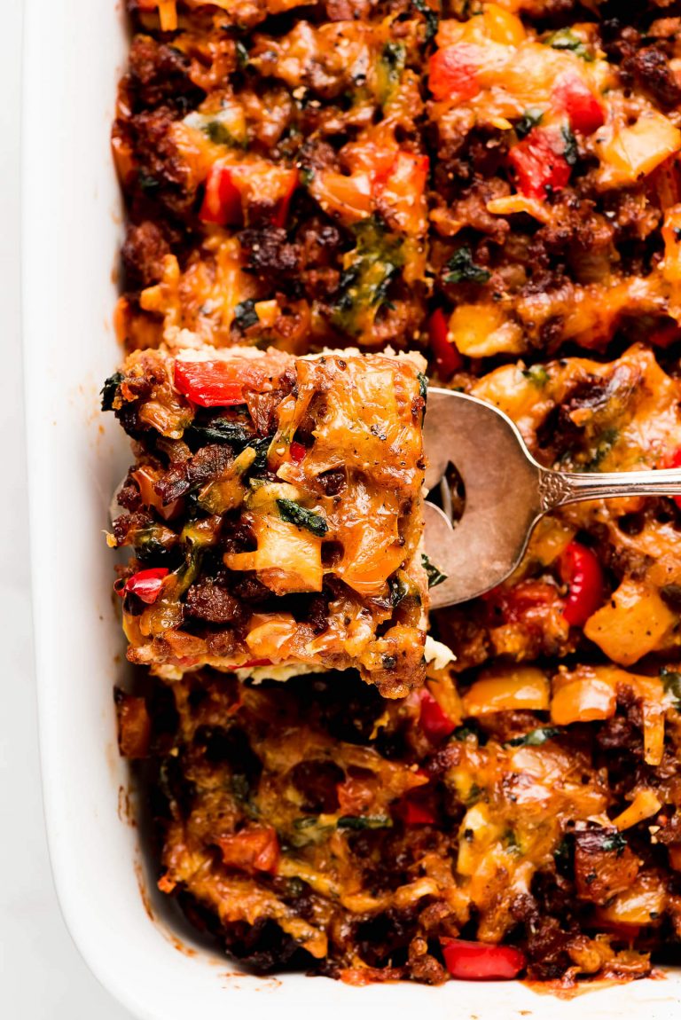 Sausage Breakfast Casserole - Garnish & Glaze