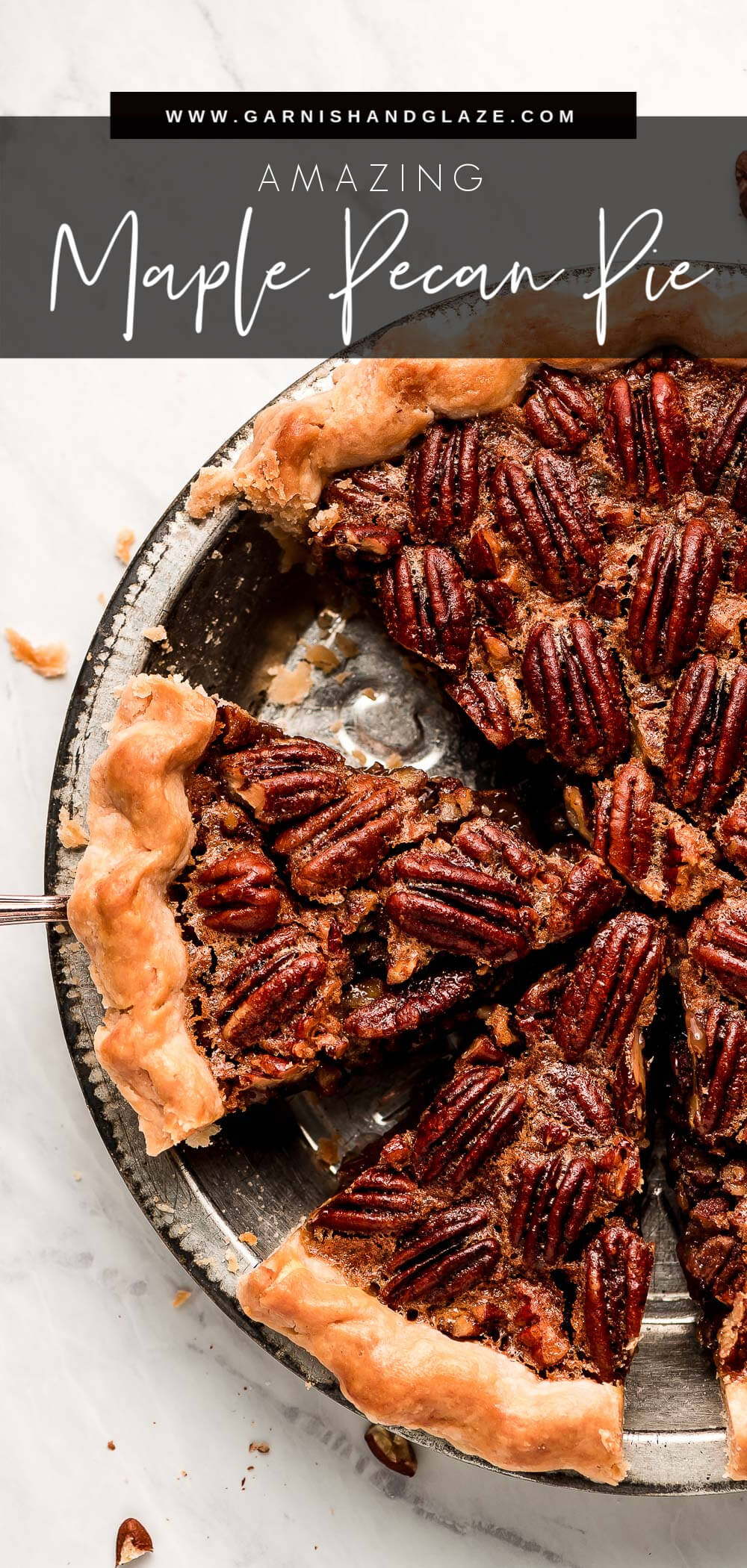 The BEST Pecan Pie - Garnish & Glaze