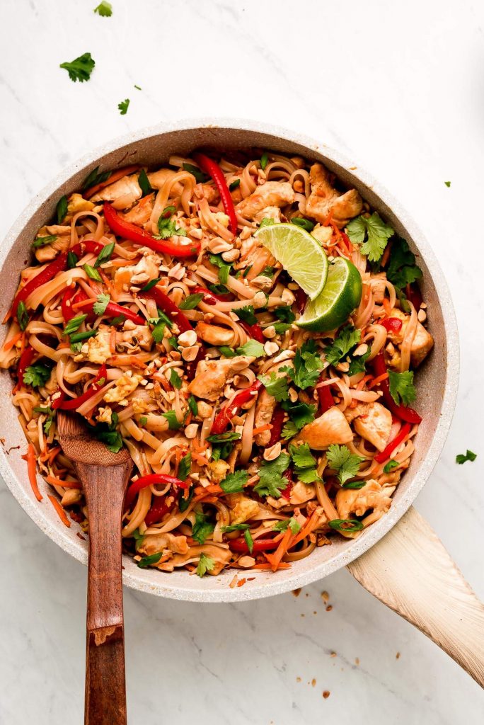 Chicken Pad Thai - Garnish & Glaze