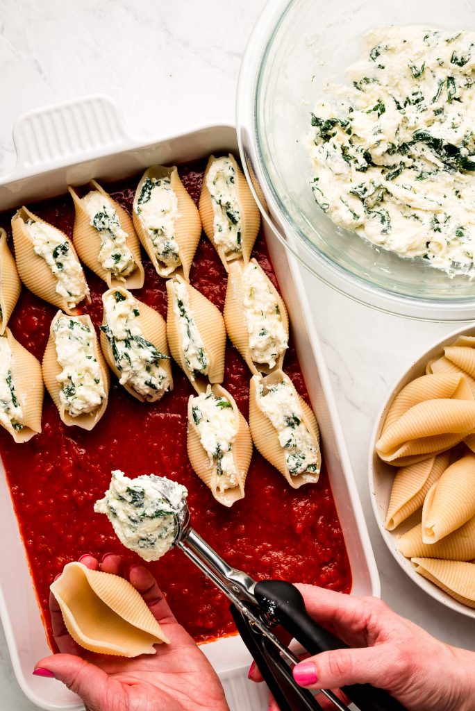 3-Cheese Stuffed Shells - Garnish & Glaze